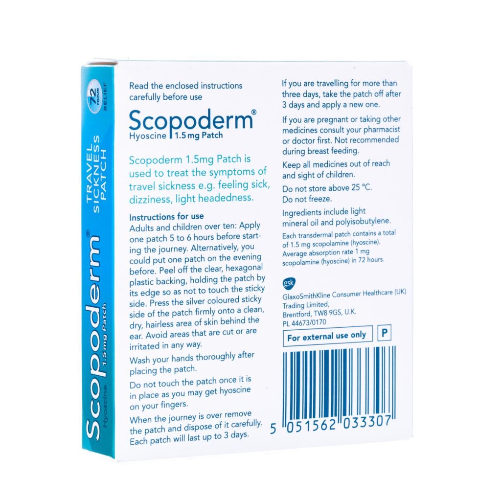 Buy Scopoderm Patches Online In The UK | Meds For Less