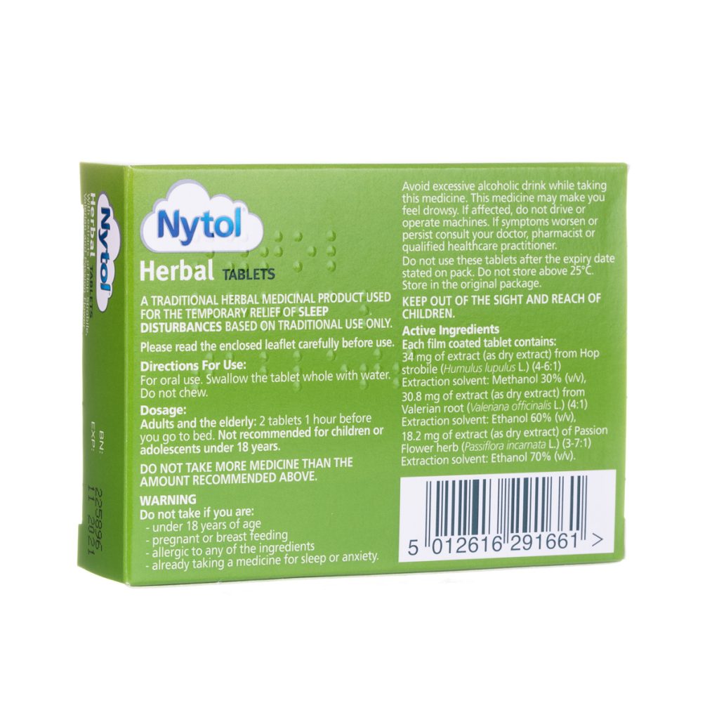 Shop Nytol Herbal Tablets Online In The UK - Meds For Less